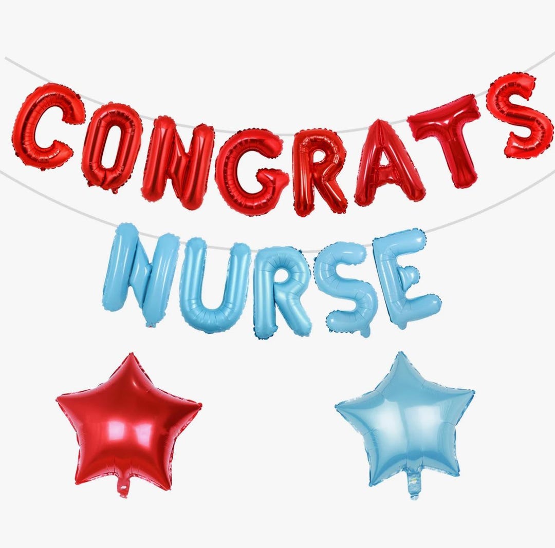 RN Graduation Balloon Set, Nurse Party Decor, BSN Balloons, Class of ...