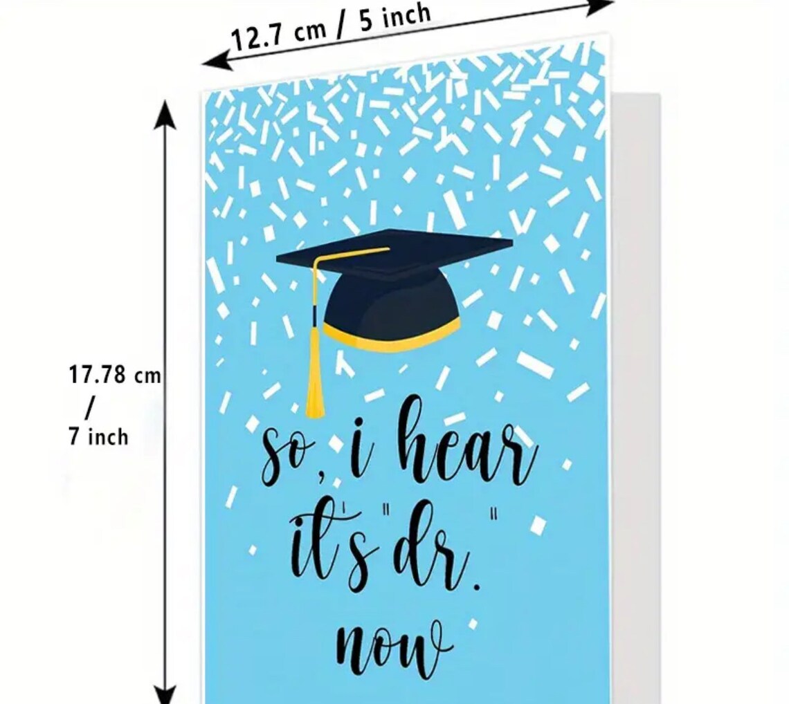 Doctor Graduation Card | Gifts for Her | Gifts for Him | Class of 2025 ...