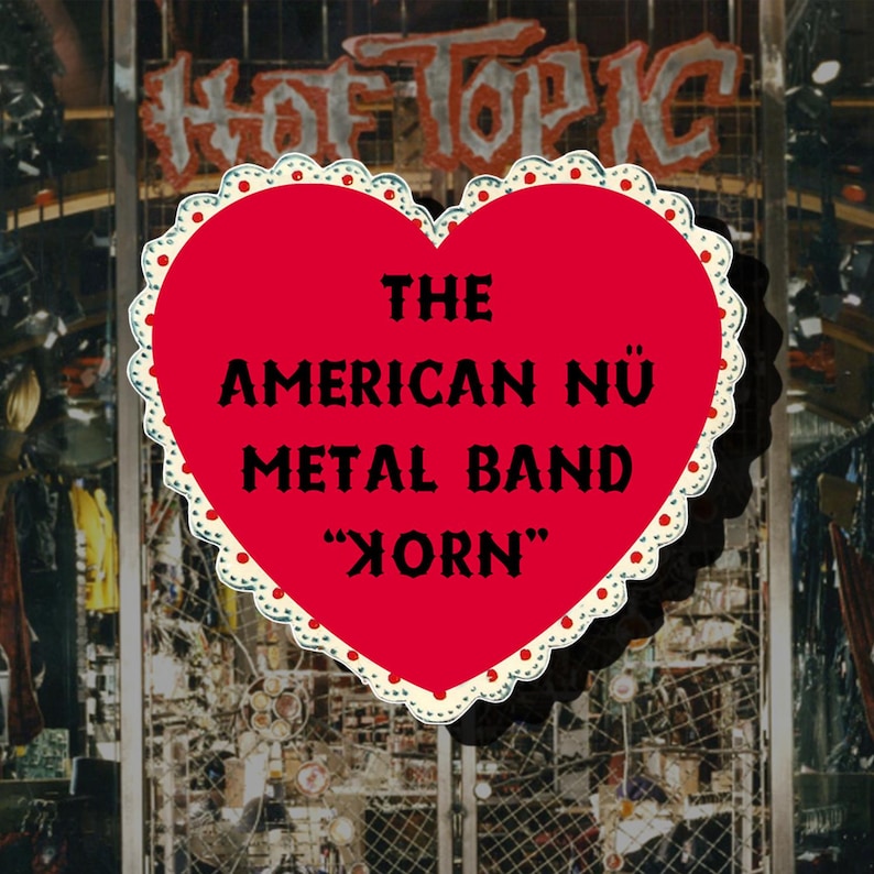 The American Nü Metal Band "korn" Holographic Heart-shaped Vinyl ...