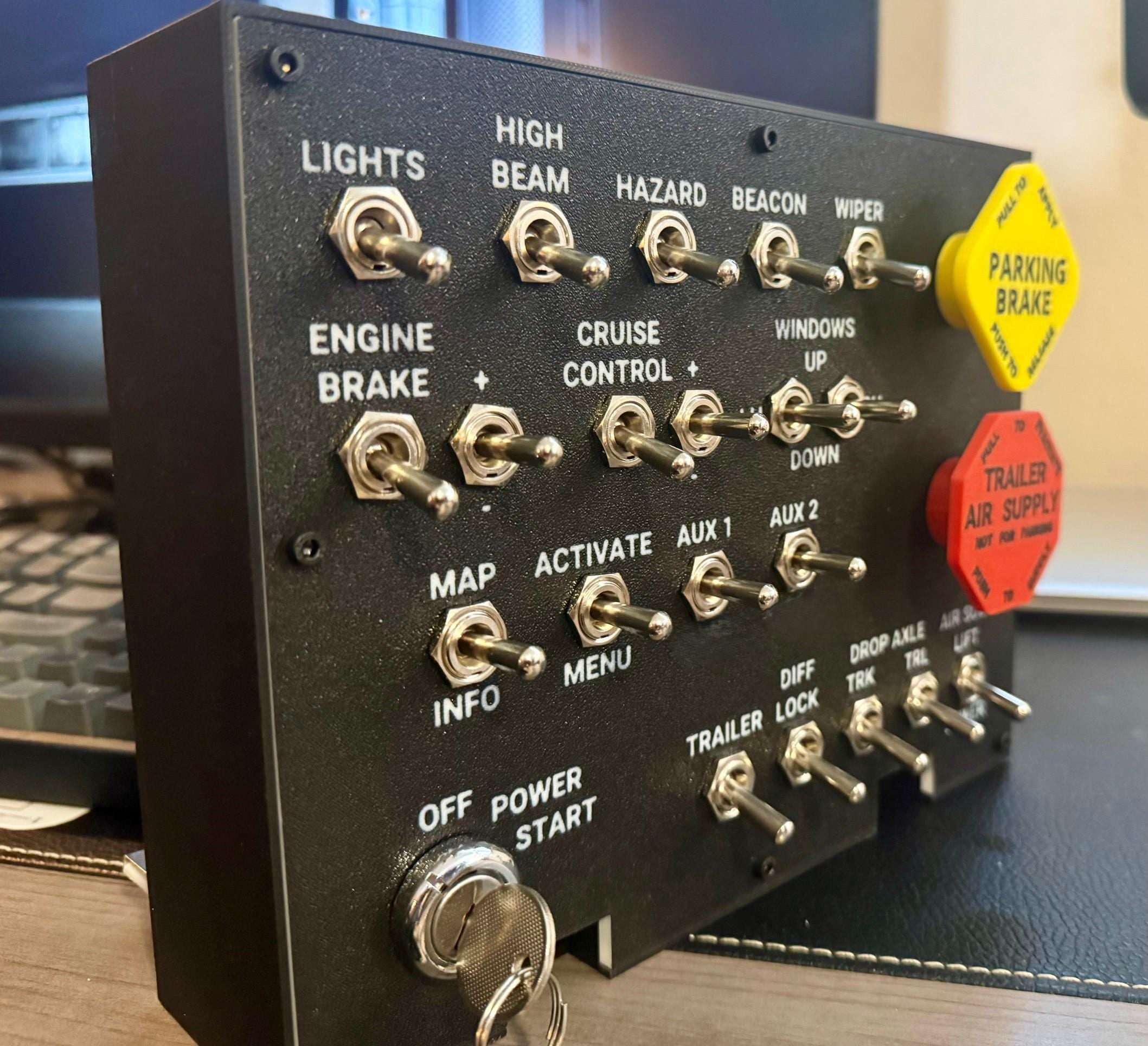 Ats/ets Truck Simulator Pc 32 Function Classic Truck Button Box With ...