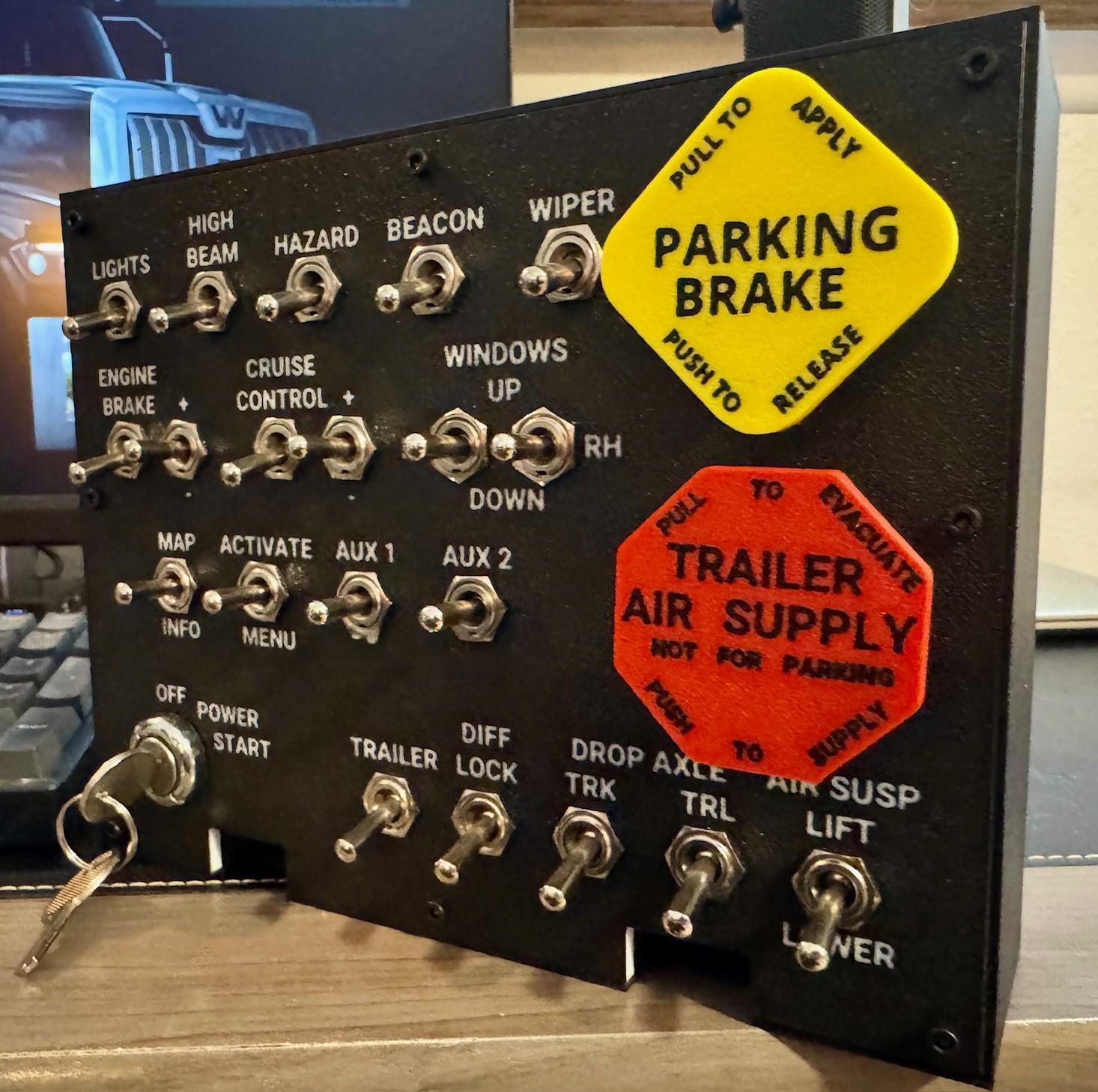 Ats/ets Truck Simulator Pc 32 Function Classic Truck Button Box With ...