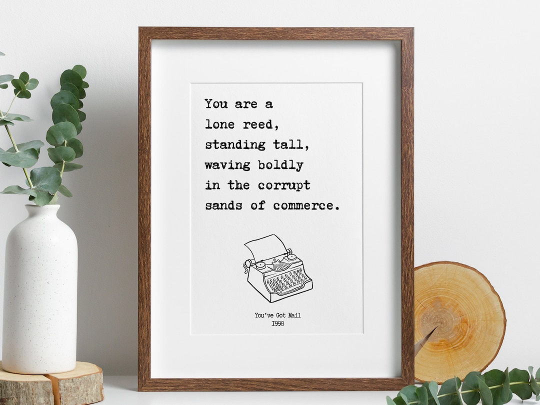 You've Got Mail, Tom Hanks, Meg Ryan, Movie Quote, Wall Art, Digital ...