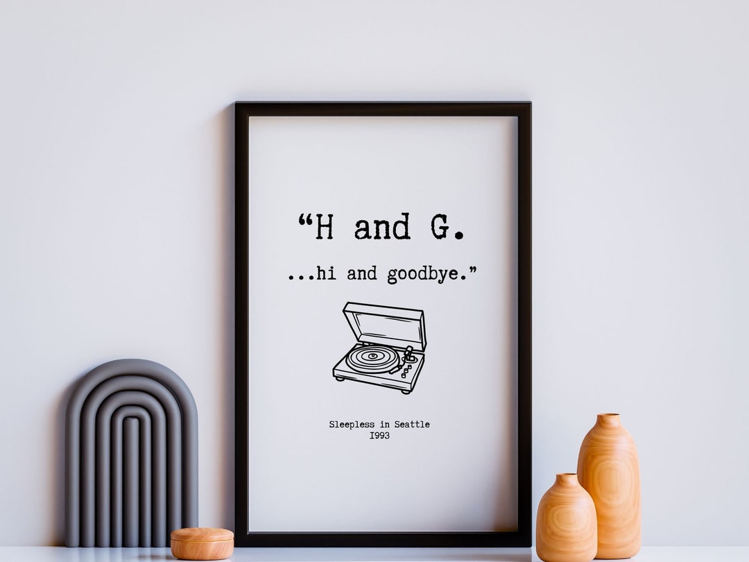 Sleepless in Seattle, Movie Quote, Tom Hanks, Wall Art, Digital Art ...