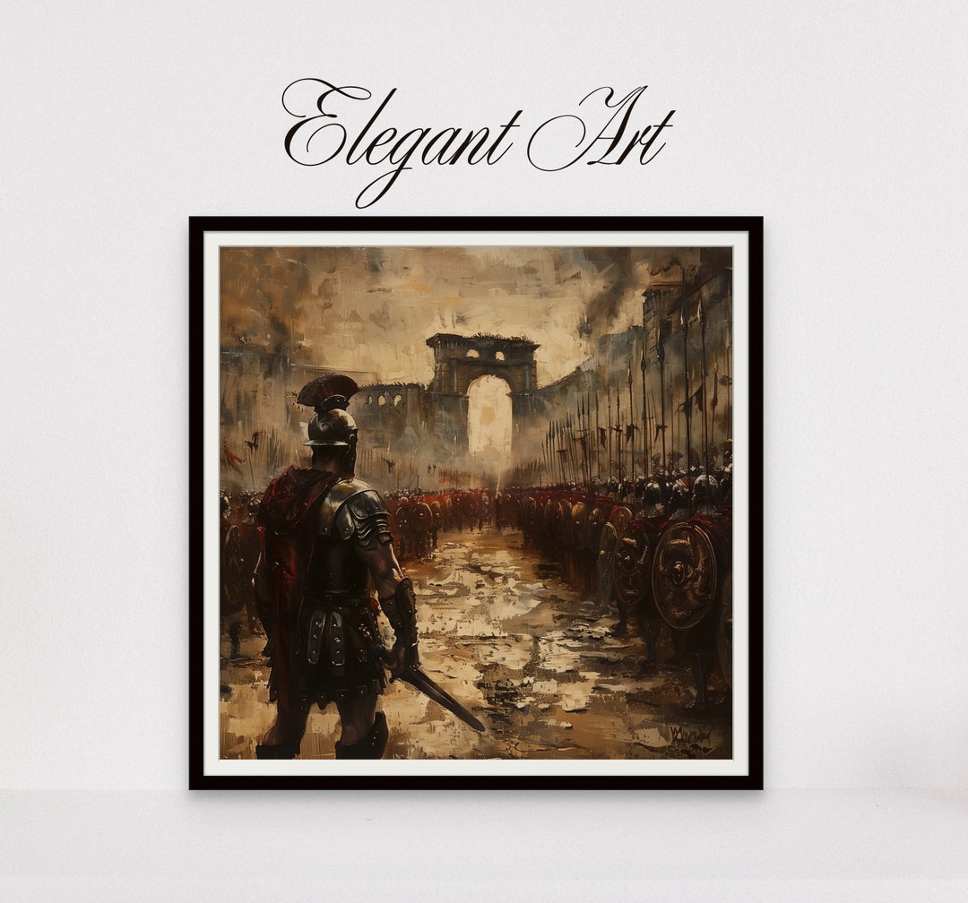 The Roman Legion Dark Antique Roman Empire Historical Vintage Oil ...