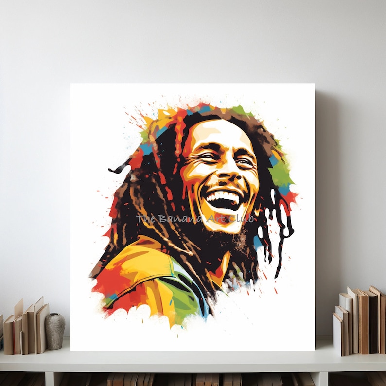 Bob Marley Digital Downloadable Print - Reggae Music Artwork, Bob ...