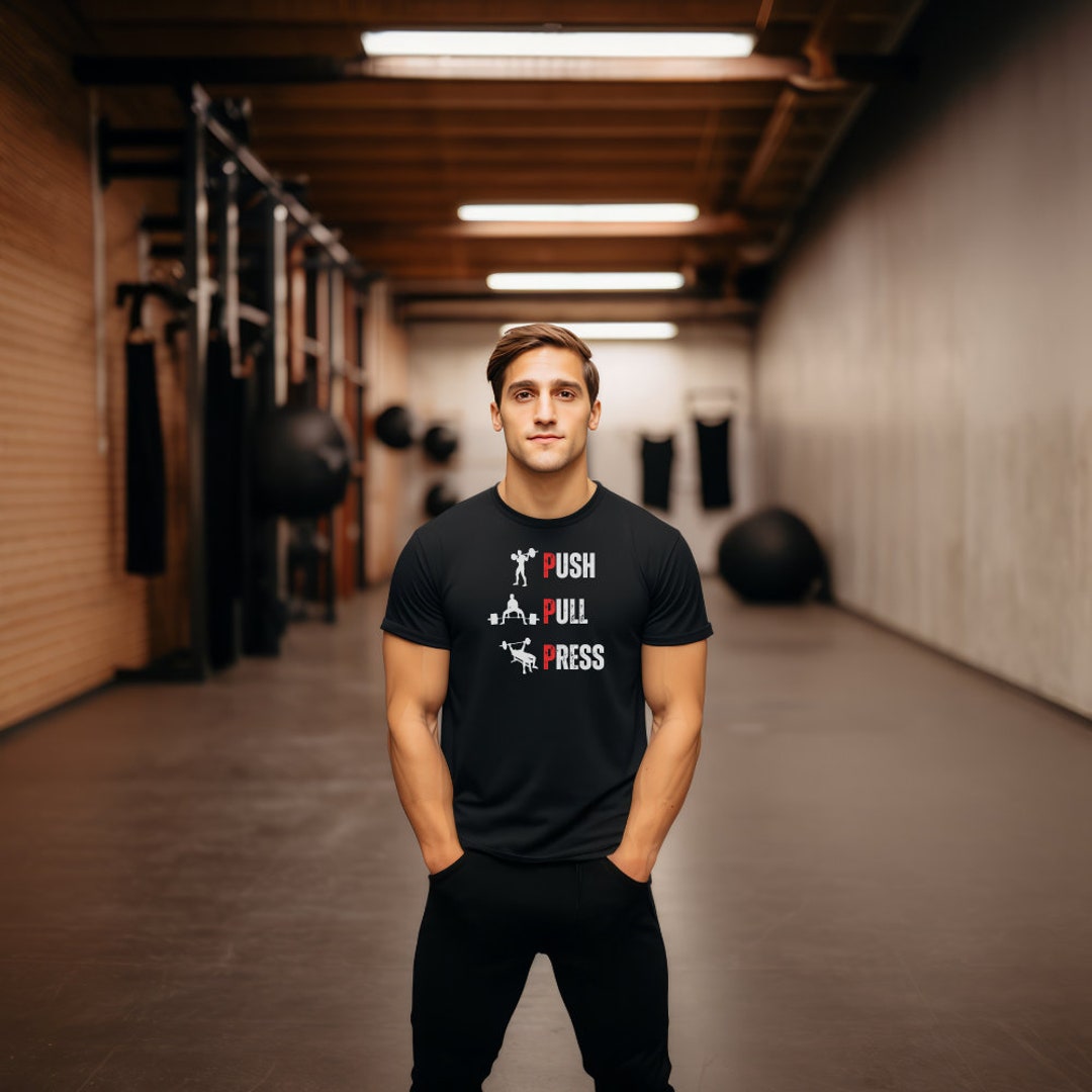 Gym, Weightlifting, Push Pull Press, Men's Classic Tee || the Crimson ...