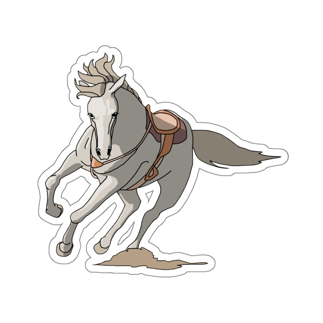 Allegro the Riding Horse Sticker, Fantasy Roleplaying Decal, Horseback ...