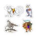 Trusty Steeds Fantasy RPG Sticker Sheet, Giant Weasel (ermine), Allegro ...