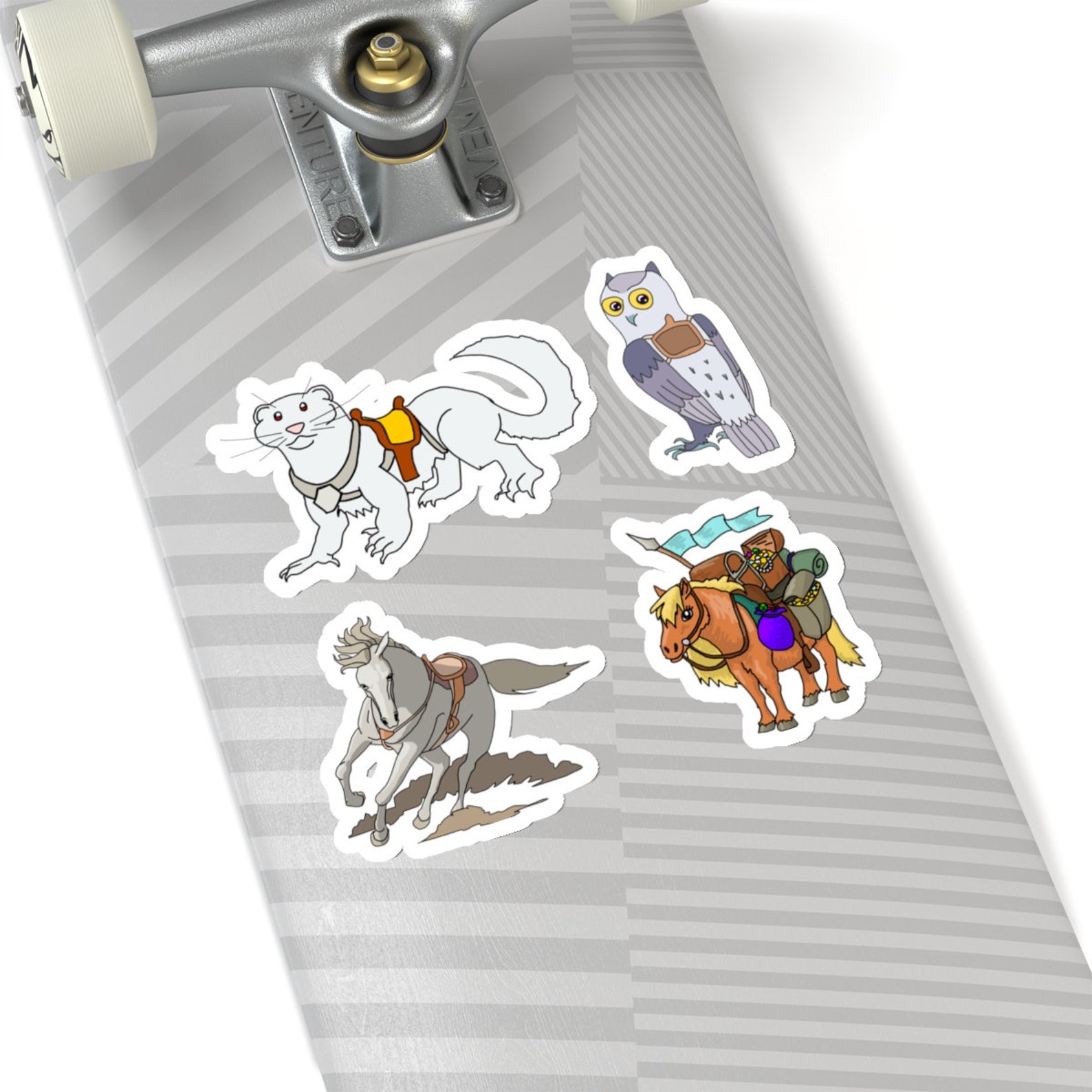 Trusty Steeds Fantasy RPG Sticker Sheet, Giant Weasel (ermine), Allegro ...