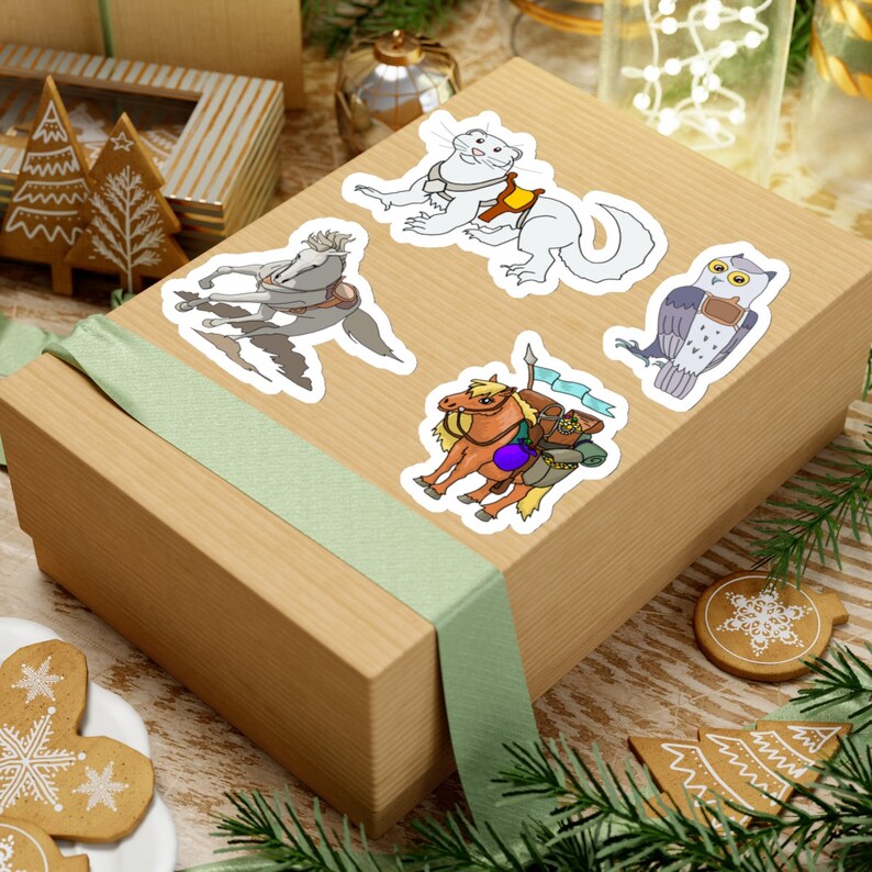 Trusty Steeds Fantasy RPG Sticker Sheet, Giant Weasel (ermine), Allegro ...