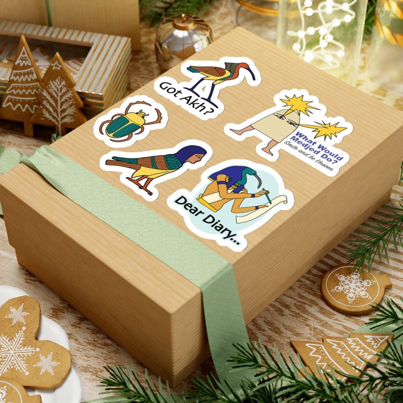 Ancient Egypt Sticker Sheet, What Would Medjed Do, Thoth Dear Diary ...