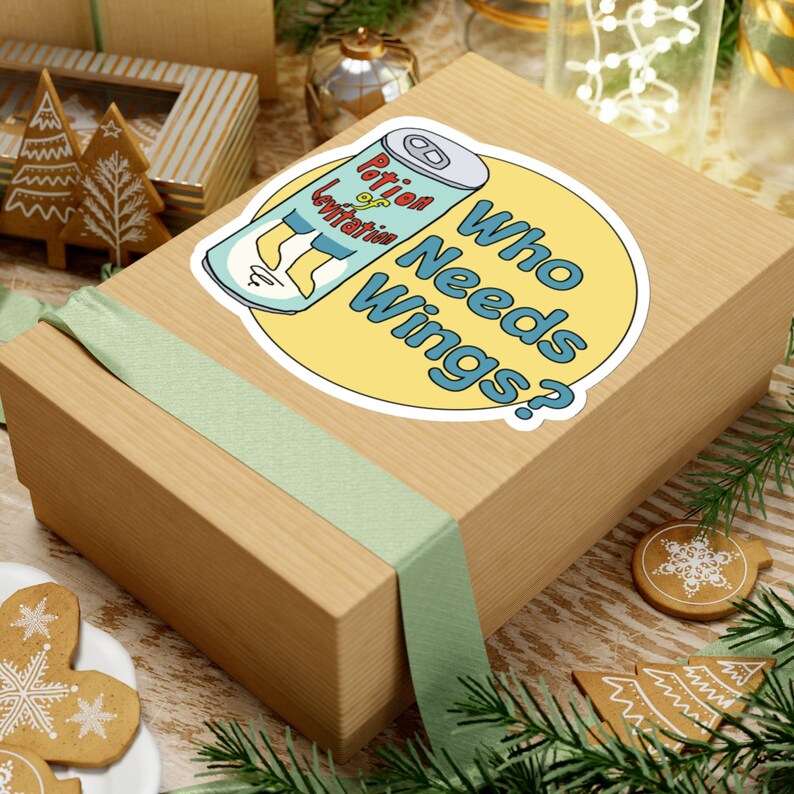 Potion of Levitation Sticker, Who Needs Wings Magic Item Sticker, Funny ...