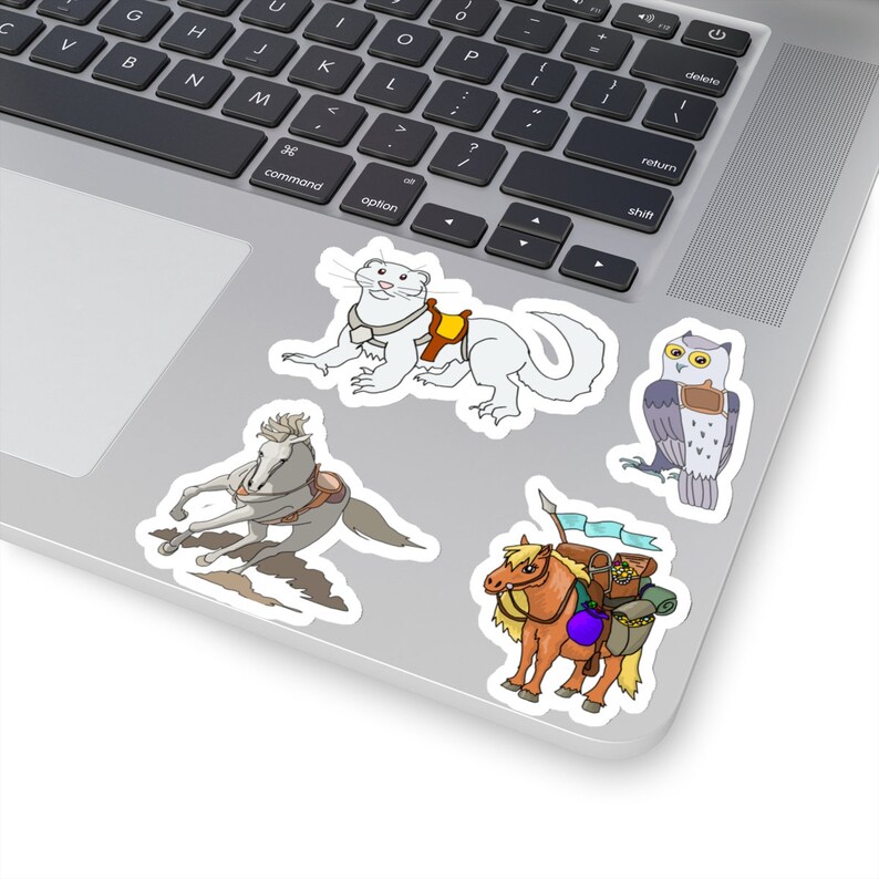 Trusty Steeds Fantasy RPG Sticker Sheet, Giant Weasel (ermine), Allegro ...