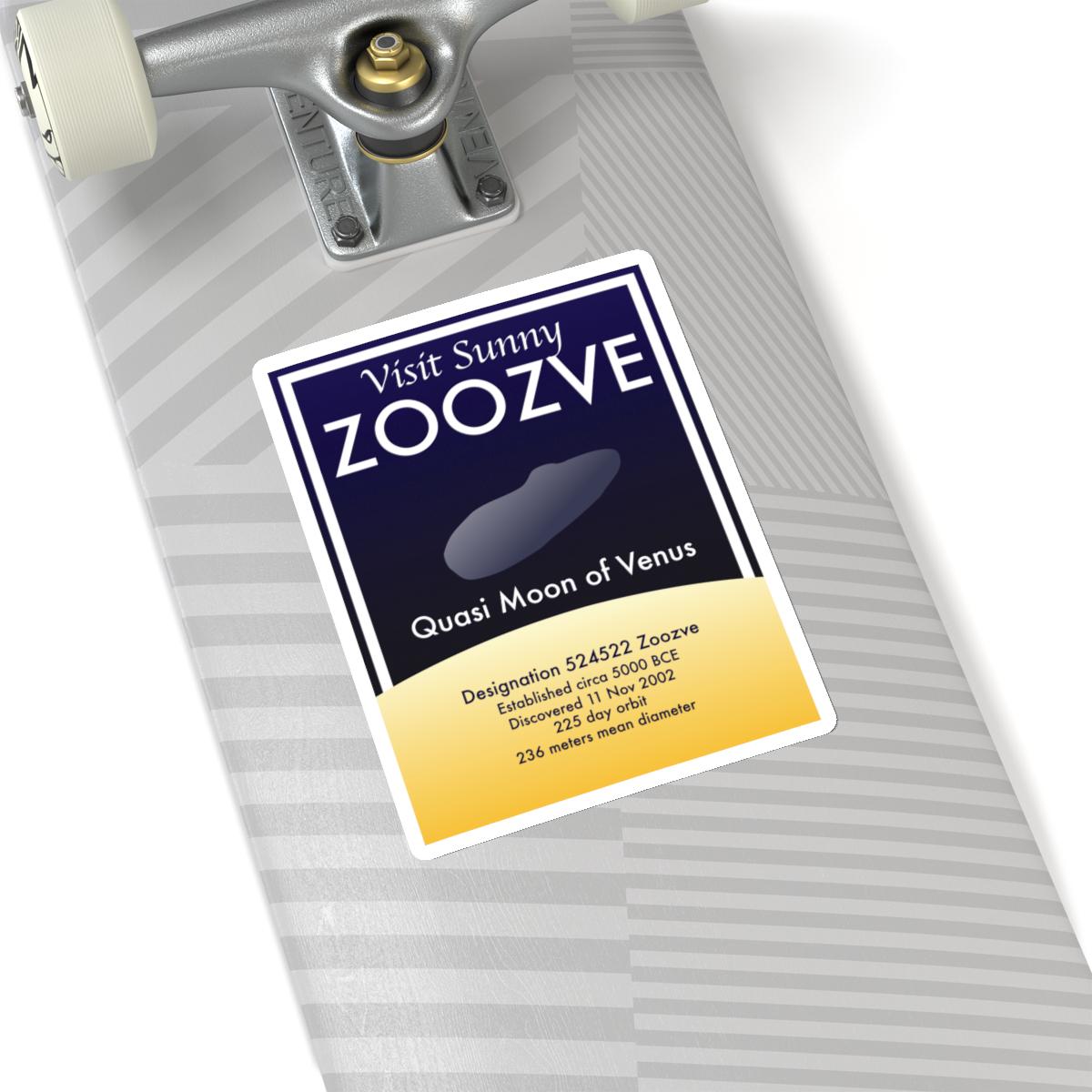 Zoozve Quasi Moon of Venus Travel Poster Sticker, Astronomy Science ...