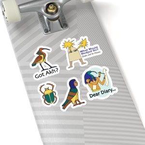 Ancient Egypt Sticker Sheet, What Would Medjed Do, Thoth Dear Diary ...