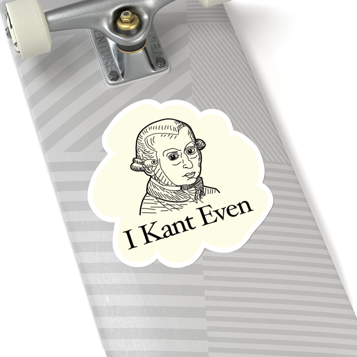 I Kant Even Funny Philosopher Sticker, Humorous Decal for Philosphy ...