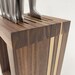 Sleek Modern Knife Rack, Beautiful Hardwood Knife Block, Unique Kitchen ...
