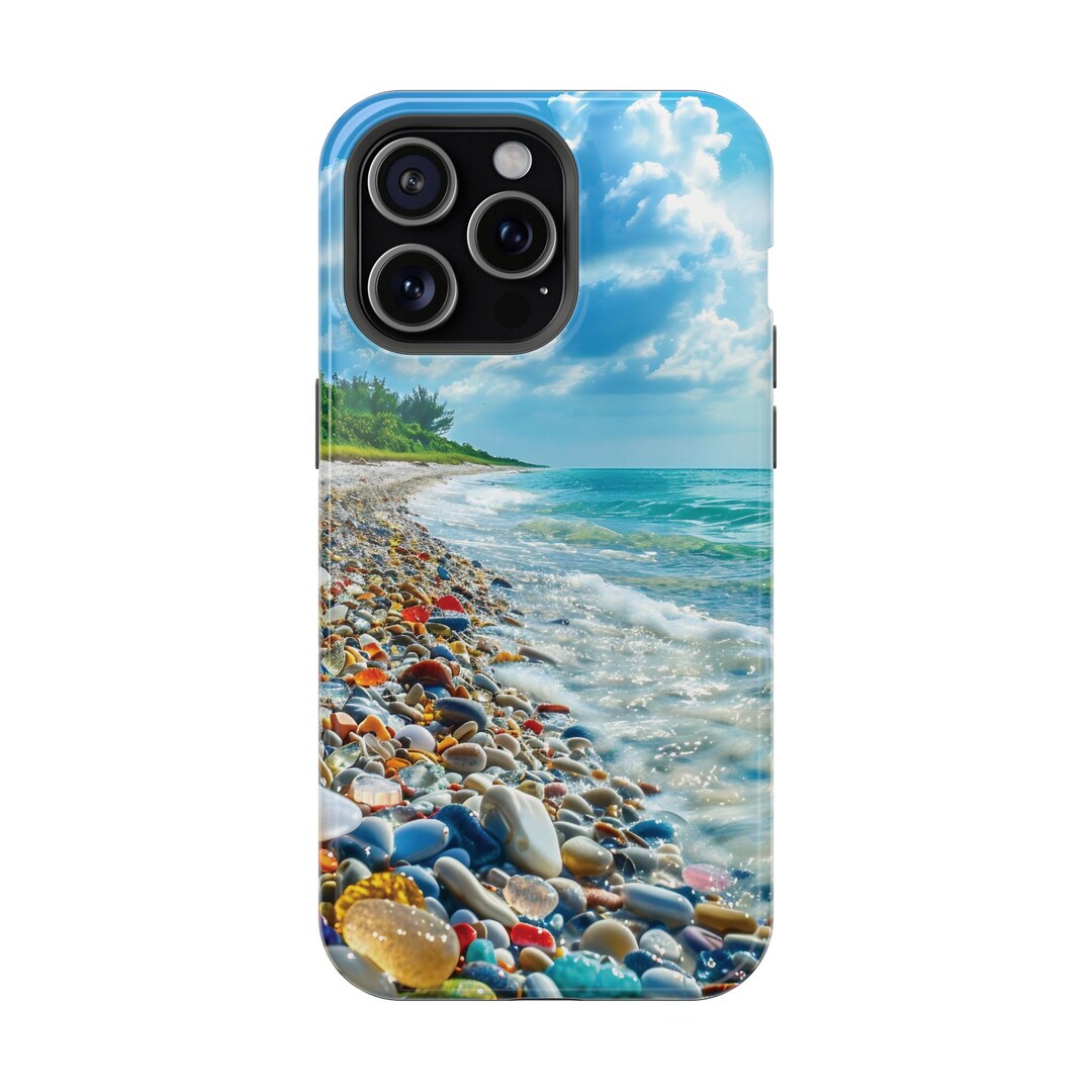 Sea Shells and Pebble Beach Design Case Compatible W/iphone - Etsy
