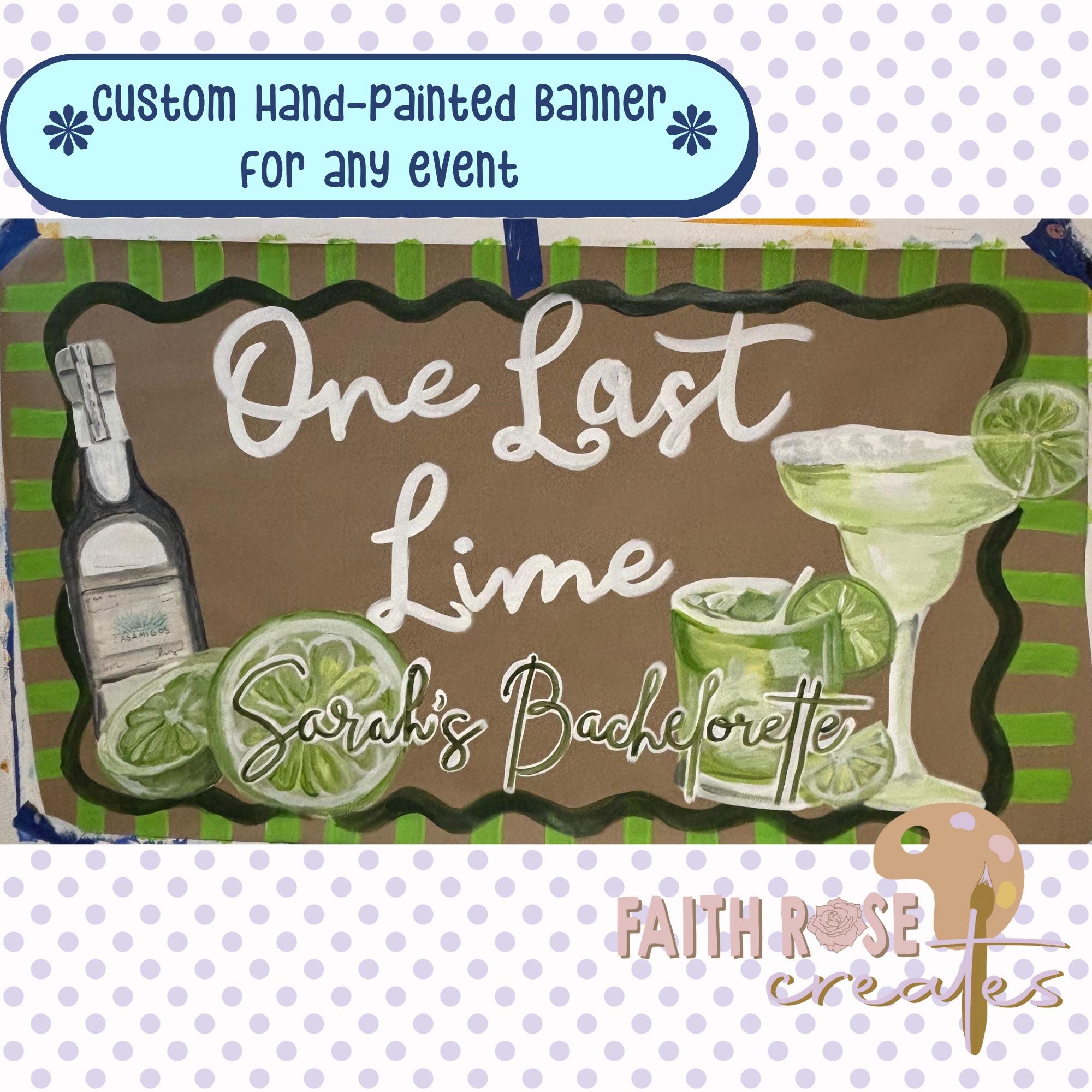 Custom Hand Painted Event Paper Banner - Etsy