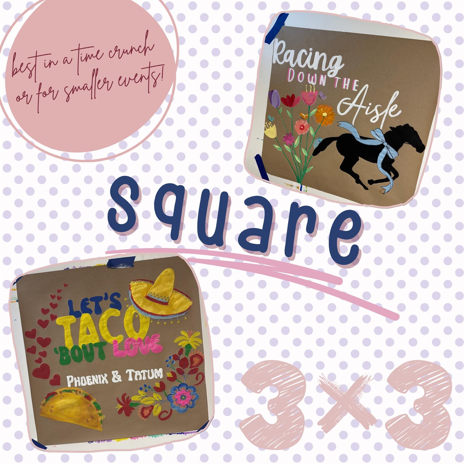 Custom Hand Painted Event Paper Banner - Etsy