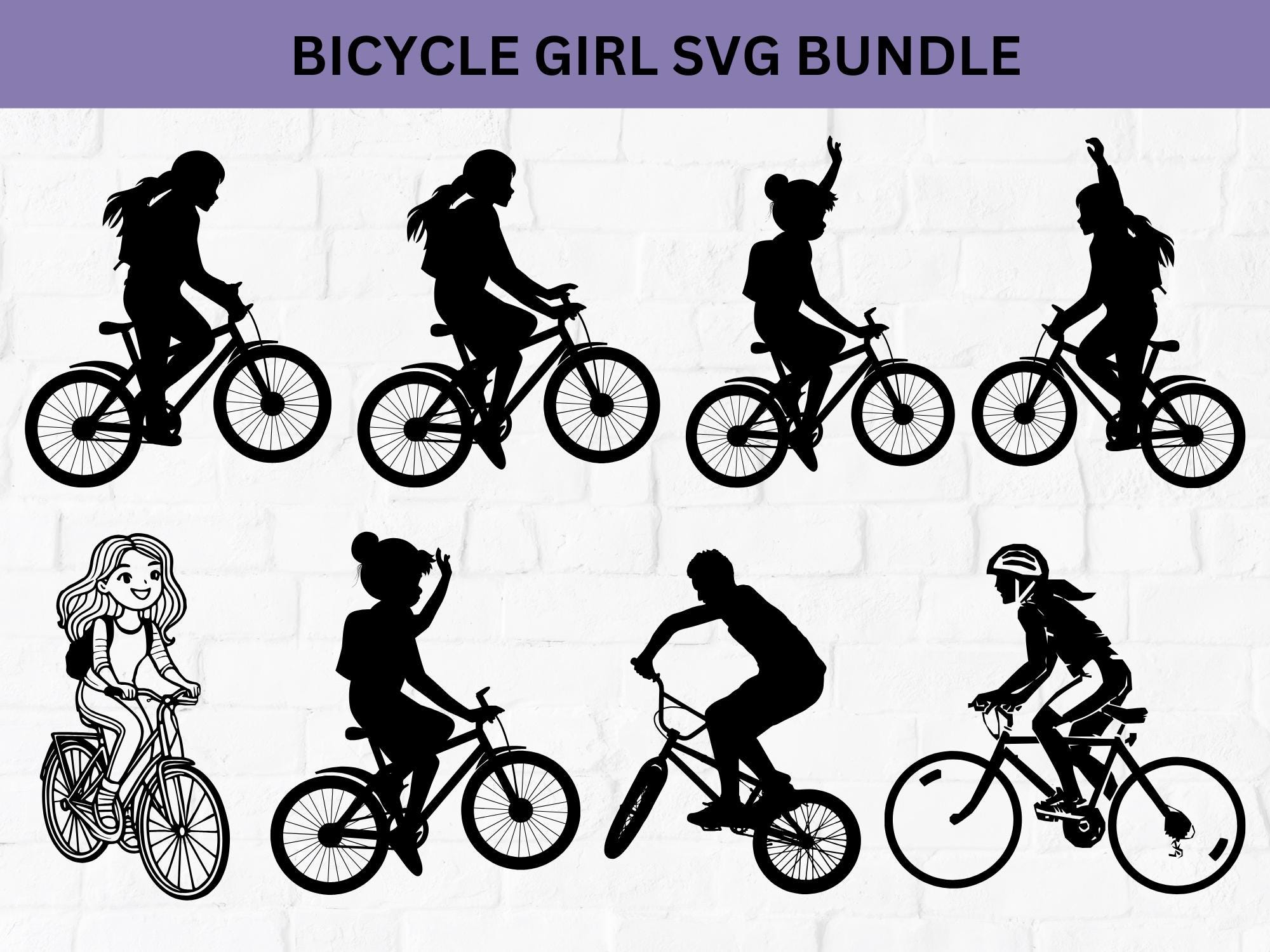 Fahrrad-Svg-Bundle, Fahrrad-Svg, Fahrrad-Clipart, Radfahren Clipart ...