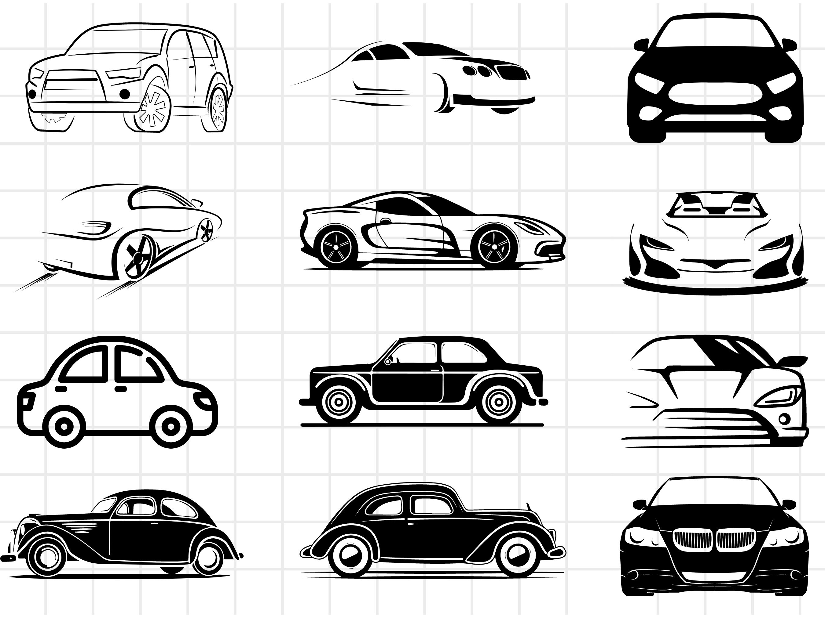 Car SVG Files for Cricut, Vintage CAR SVG, Classic Car Svg, Race Car ...