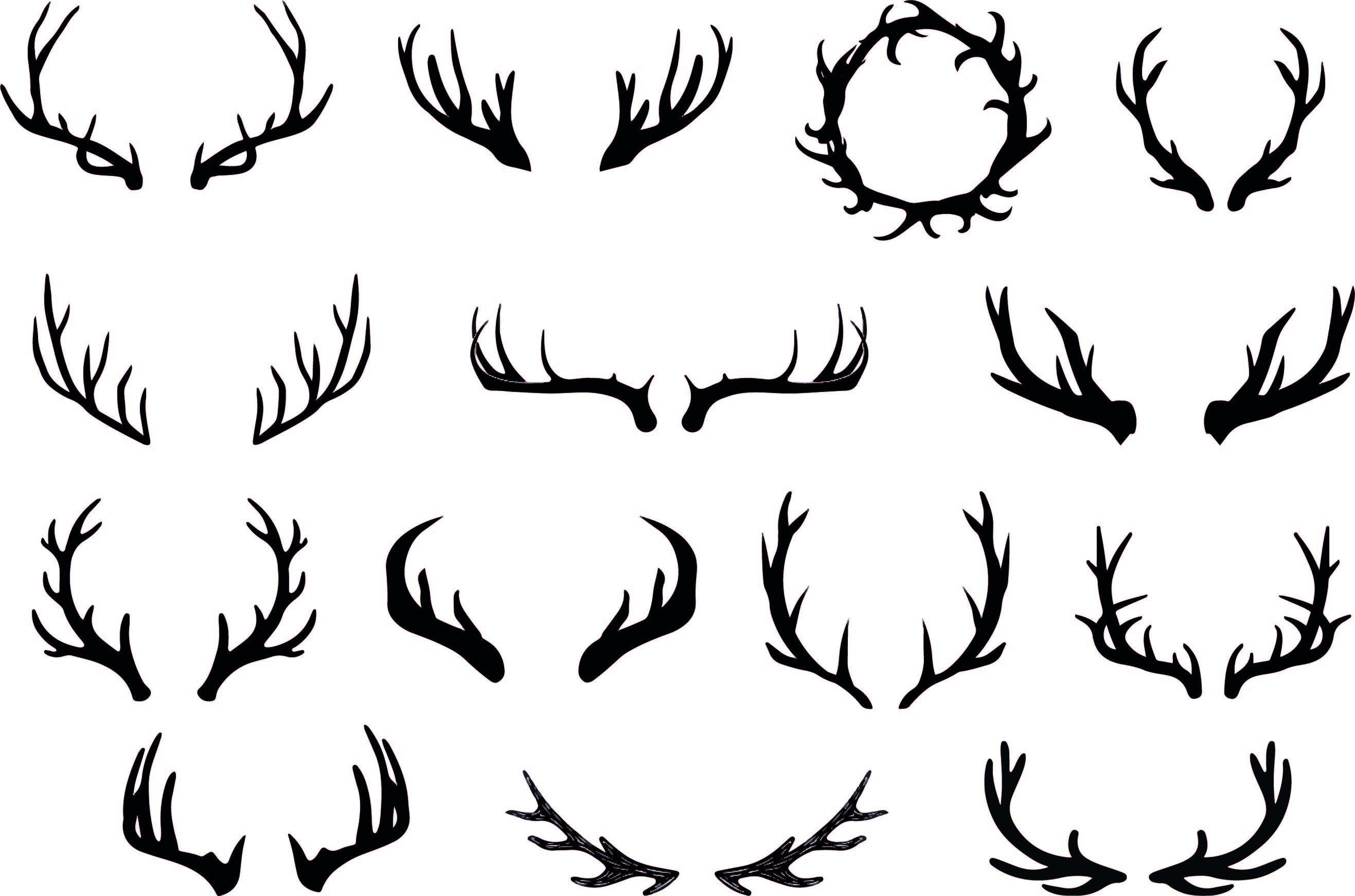 Deer Antlers SVG, Deer Antlers Clipart, Antlers Svg, Deer Antlers Cut ...