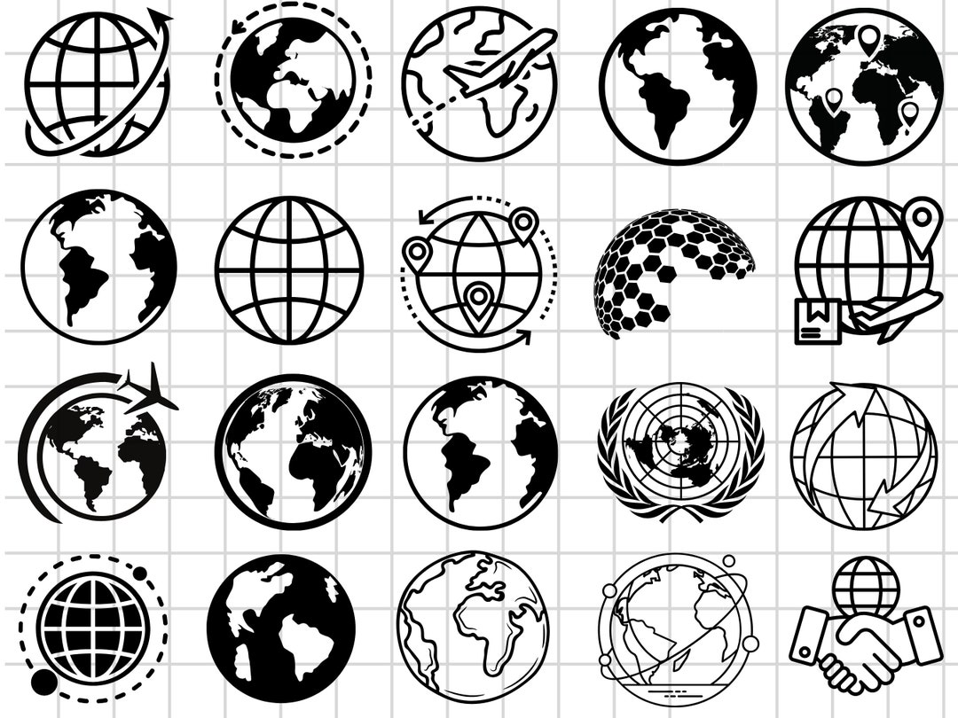 Globe SVG Bundle , Globe PNG Bundle , Globe Clipart , Globe SVG Cut ...
