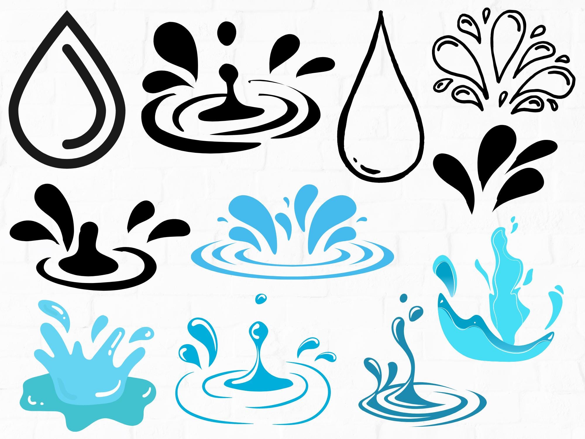Water Droplet Svg, Water Drops Svg, Rain Drops Svg, Raining Svg, Rain ...