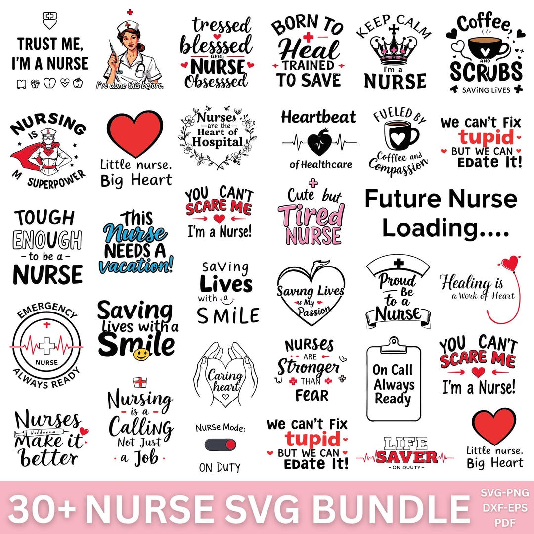 Nurse Svg Bundle | Medical Svg | Nursing Svg | Caduceus Svg | Cna Svg ...