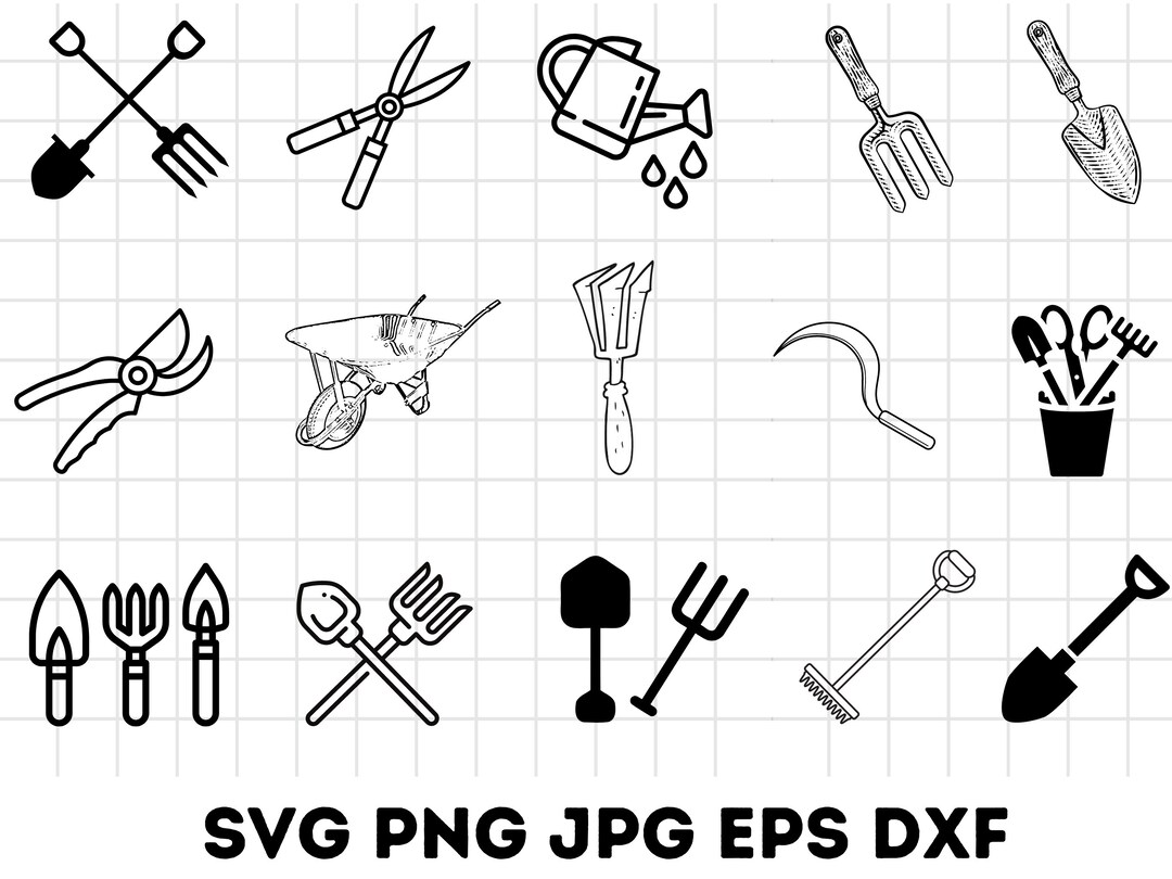 Garden Tools SVG Bundle, Garden Tools PNG Bundle , Garden Tools Clipart ...