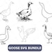 Goose SVG Cut File, Flying Geese SVG, Goose Silhouette, Goose Svg ...