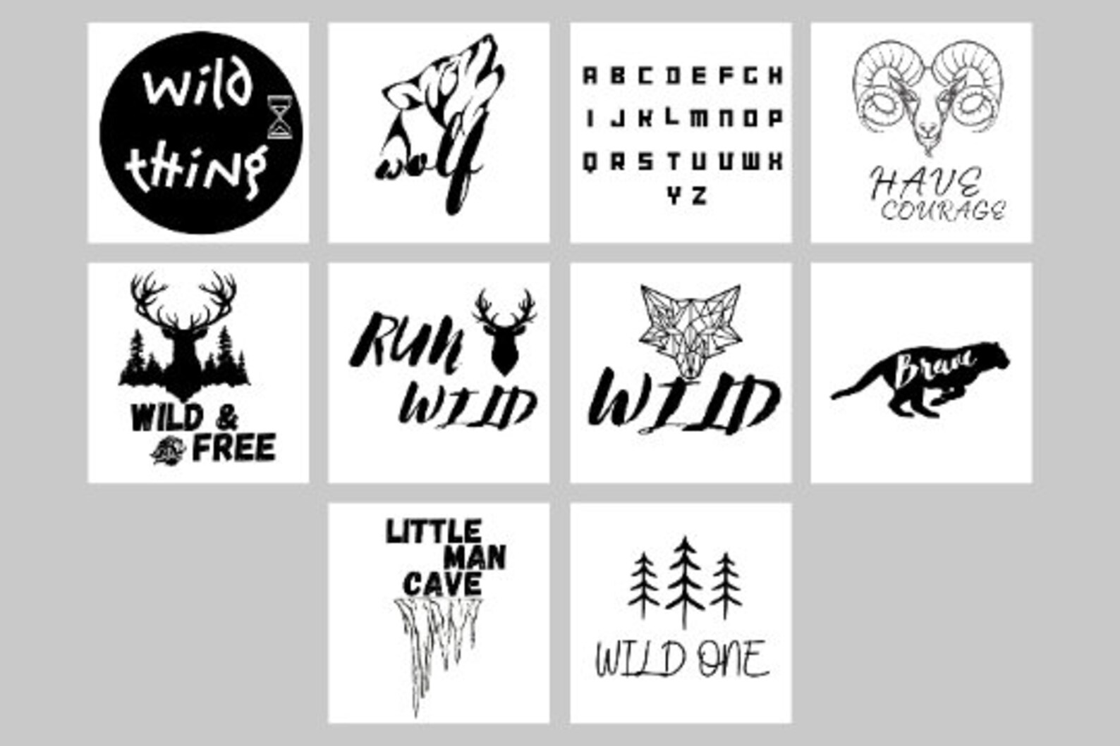 Nursery Svg Bundle, Boy Onesie Svg Bundle, Woodland Nursery Svg, Little ...