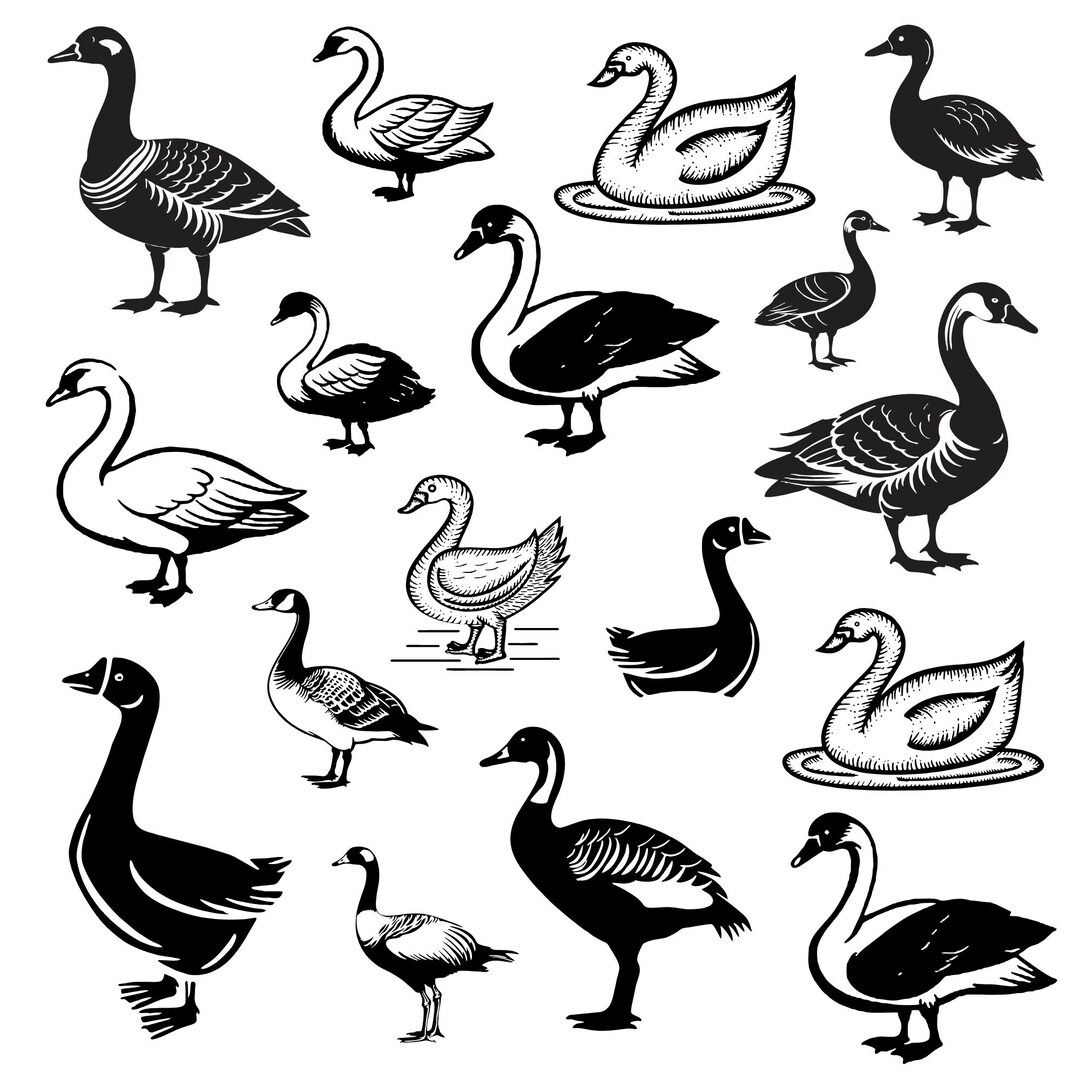 Goose Svg Bundle, Globe Clipart, Goose Head Vector, Goose Face Decal ...