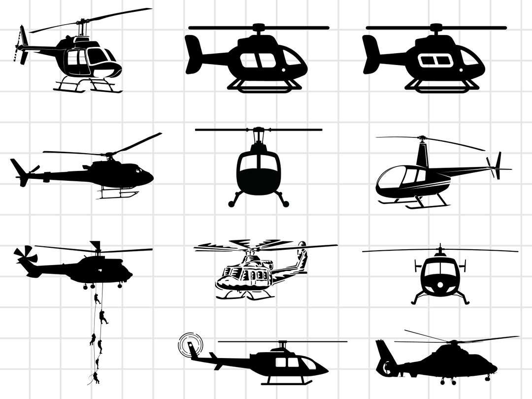 Helicopter SVG Bundle / Aircraft Svg/ Best Quality Product/ Fly Svg ...