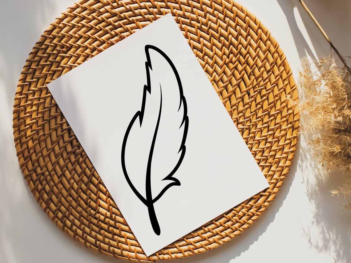 Feather Svg Bundle, Feather Birds Svg, Feathers Silhouette, Boho ...