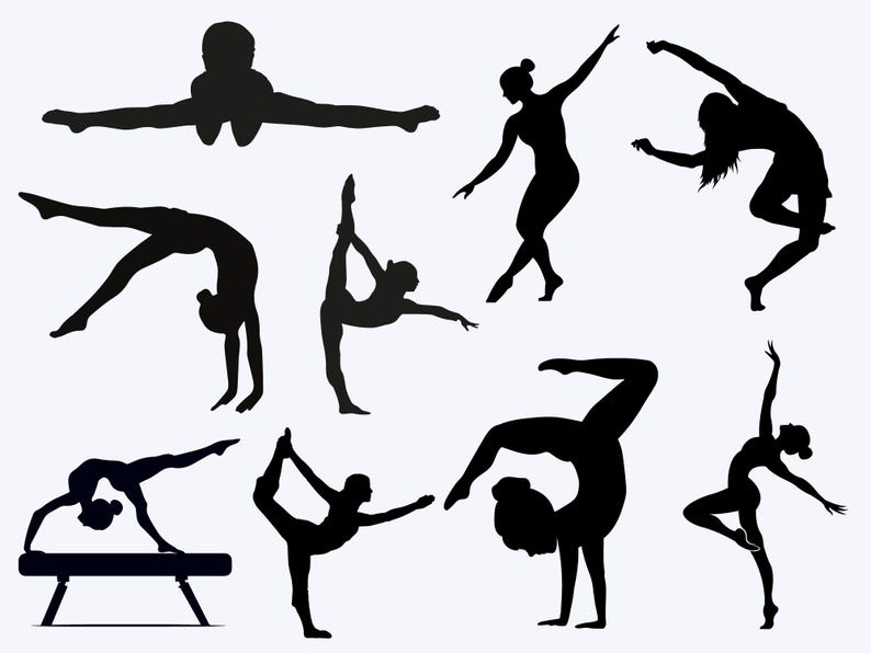 Gymnastics SVG Bundle, Gymnastics PNG Bundle, Gymnastics Clipart ...