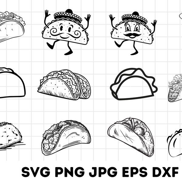 Taco Svg - Etsy