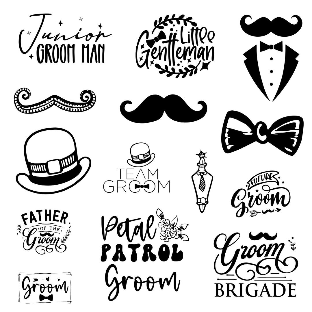 Groomsman Svg Bundle, Groom Squad Clipart, Groom Party Vector, Best Man ...