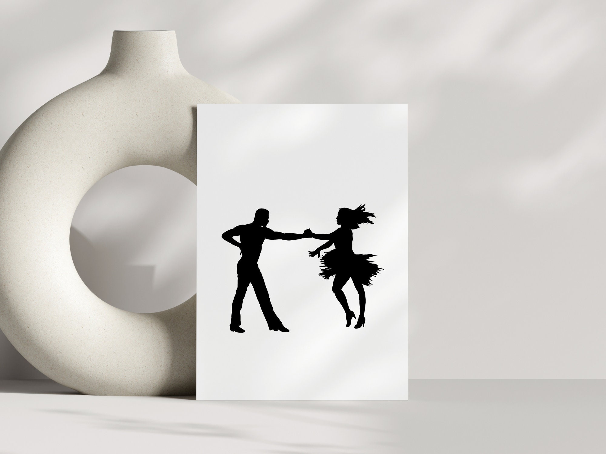Dancing Couple Svg Bundle, Couple Cut File, Couple Silhouettes, Dance ...