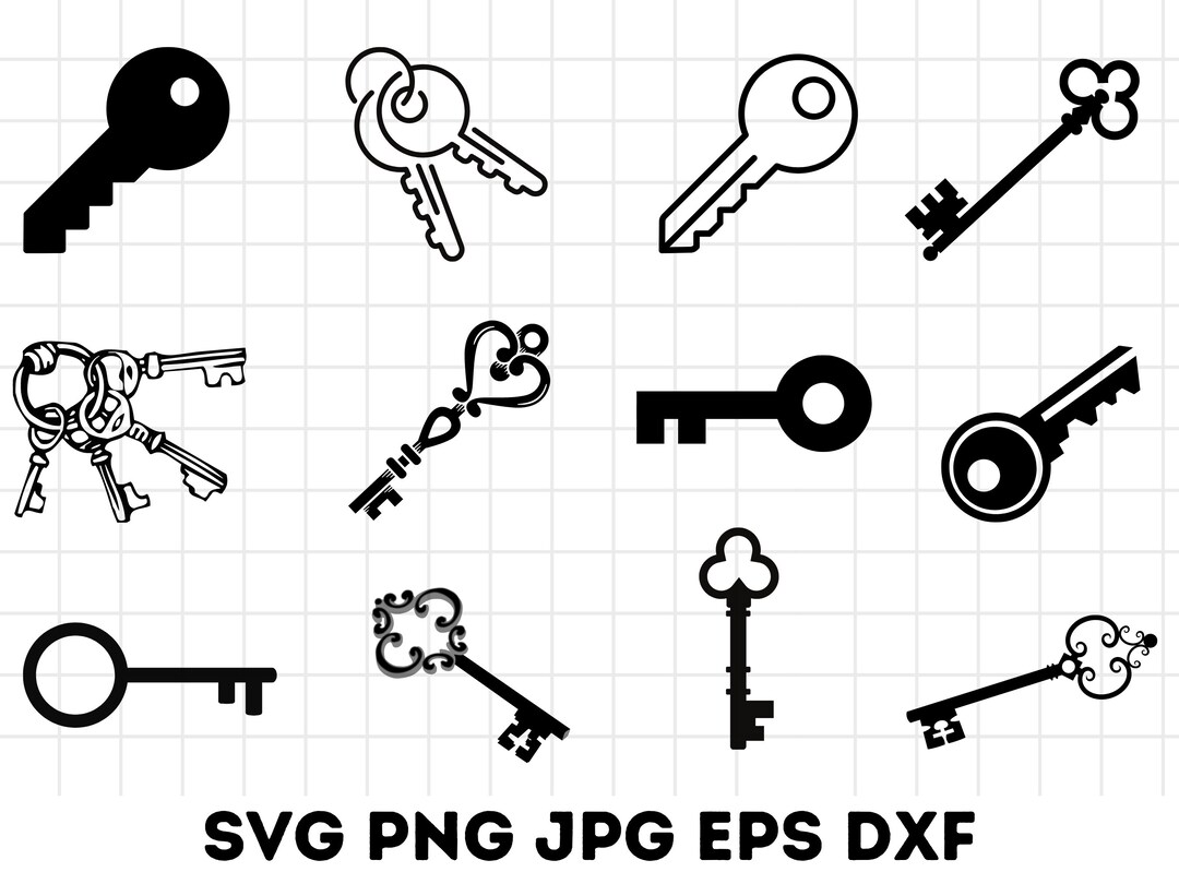 Key SVG, Key Clipart, Keys Svg Bundle, Magic Key Svg, Vintage Key Svg ...