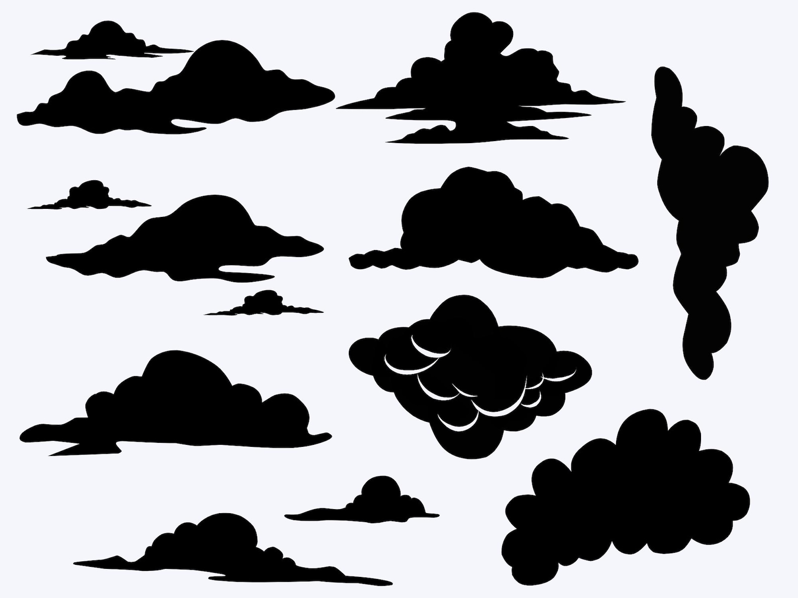 Cloud Svg Bundle, Clouds Svg, Clouds Clipart, Sky Svg, Cloud Svg Files ...