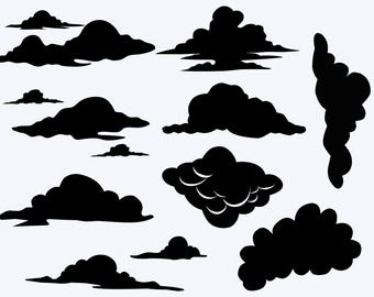 Cloud Svg Bundle, Clouds Svg, Clouds Clipart, Sky Svg, Cloud Svg Files ...