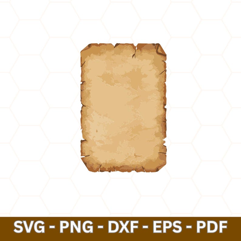 Parchment SVG Bundle | Vintage Paper Scroll SVG | Old Paper Clipart ...