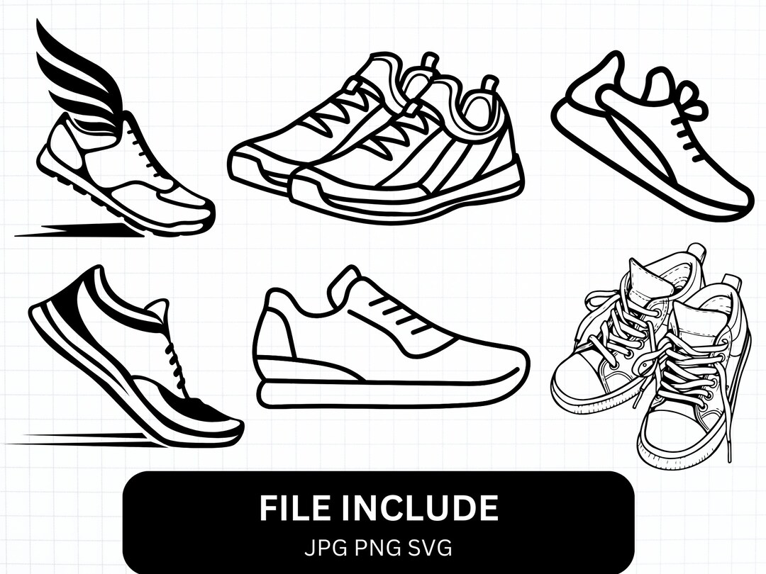 Sneaker Svg, Fashion Svg, Running Shoes Svg, Boots Svg Png, Sneakers ...