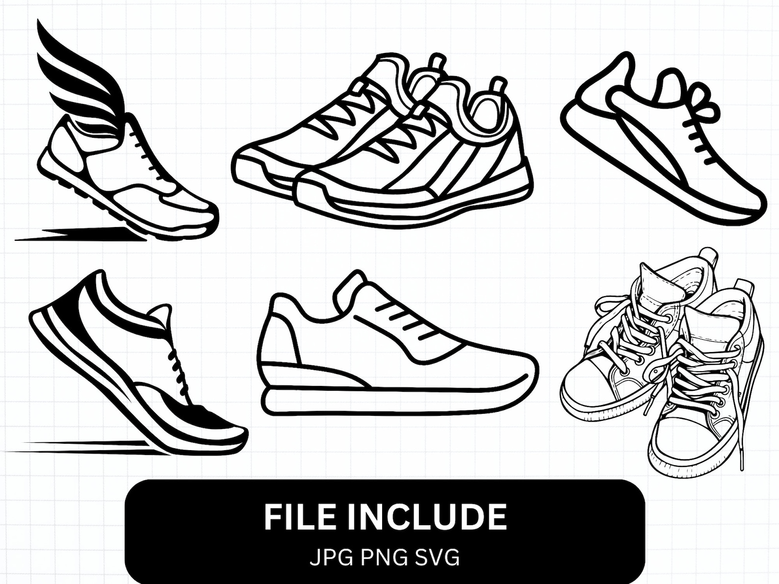Sneaker Svg, Fashion Svg, Running Shoes Svg, Boots Svg Png, Sneakers ...
