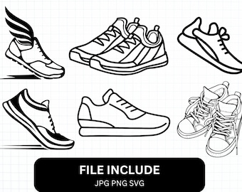 Sneaker Svg, Fashion Svg, Running Shoes Svg, Boots Svg Png, Sneakers ...