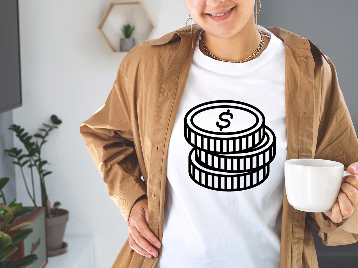 Money Svg, Coins Svg, Coins Clipart, Coins Files for Cricut, Coins Cut ...