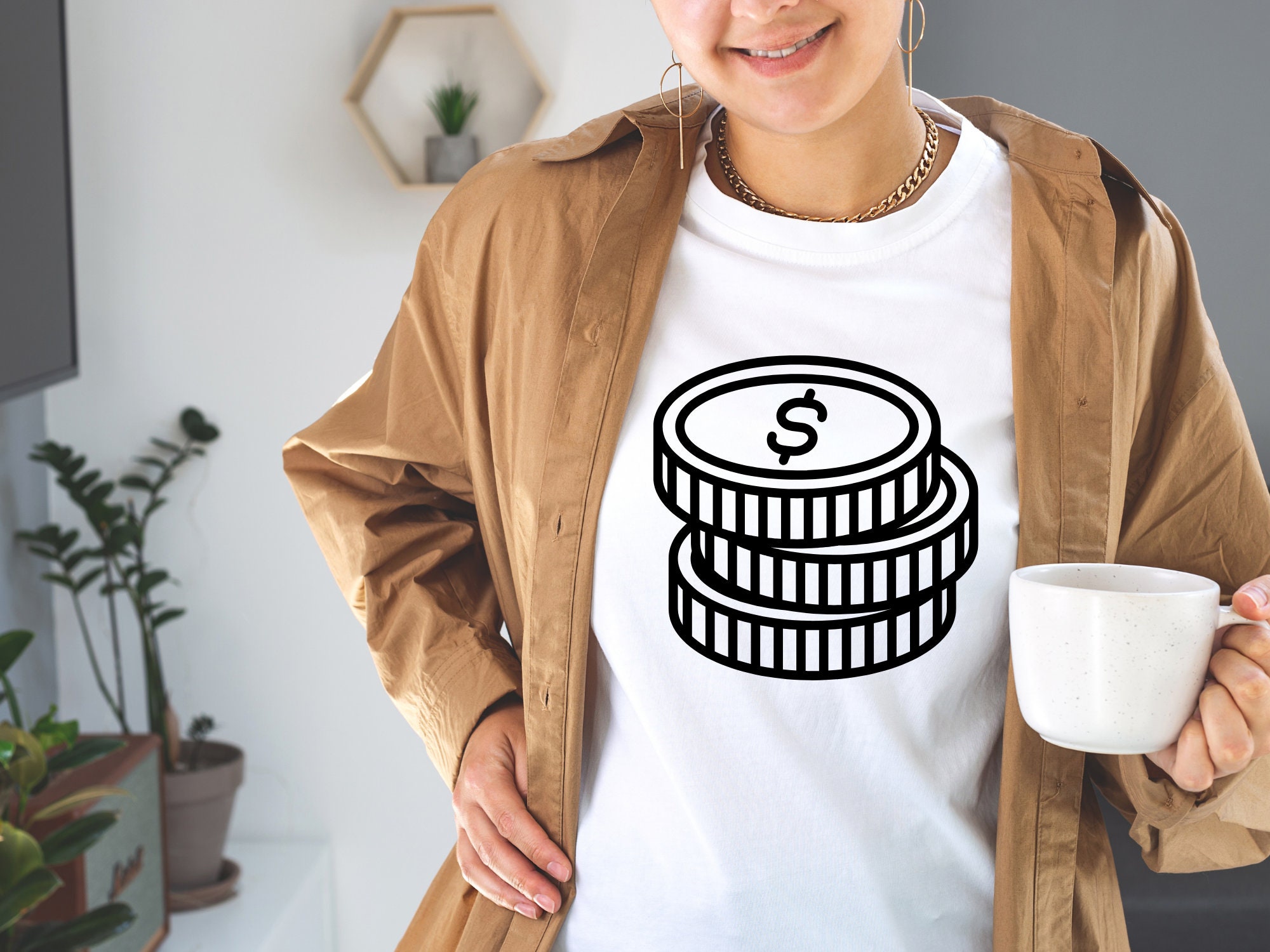 Money Svg, Coins Svg, Coins Clipart, Coins Files for Cricut, Coins Cut ...