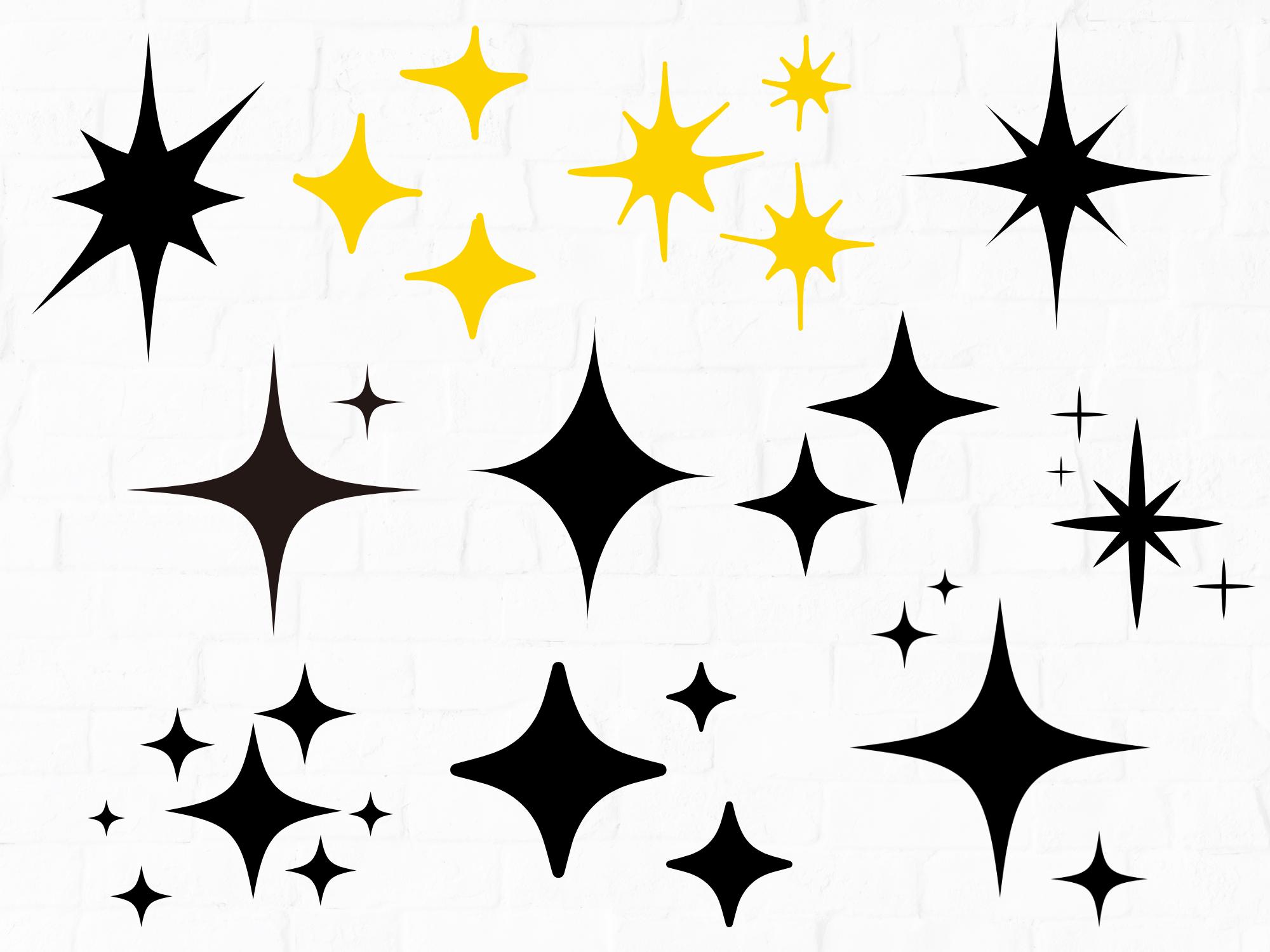 Sparkle SVG Bundle, Sparkle Stars SVG, Stars Svg, Star Clipart, Bright ...